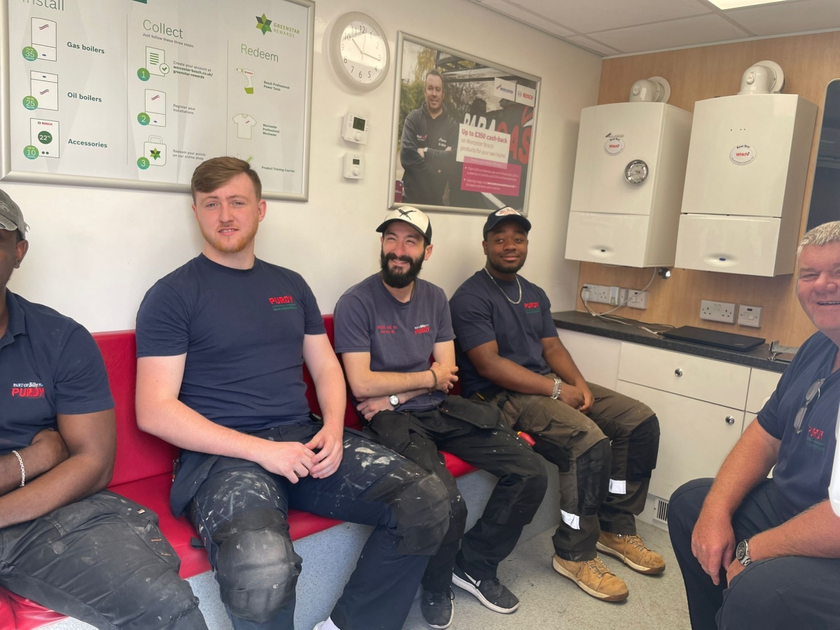 Domestic Gas Team - Worcester Bosch training - R Dunham